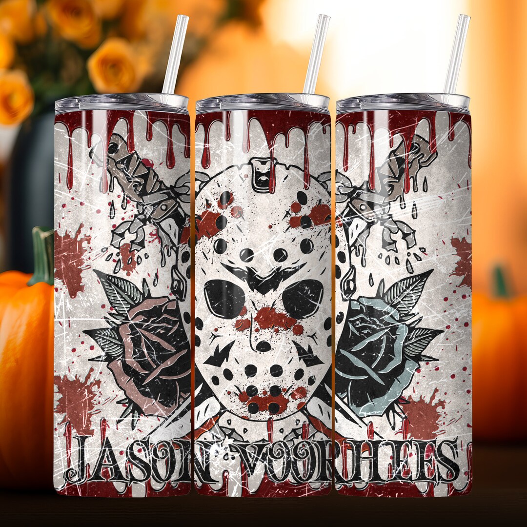 Jason With Dripping Blood and Roses - Etsy