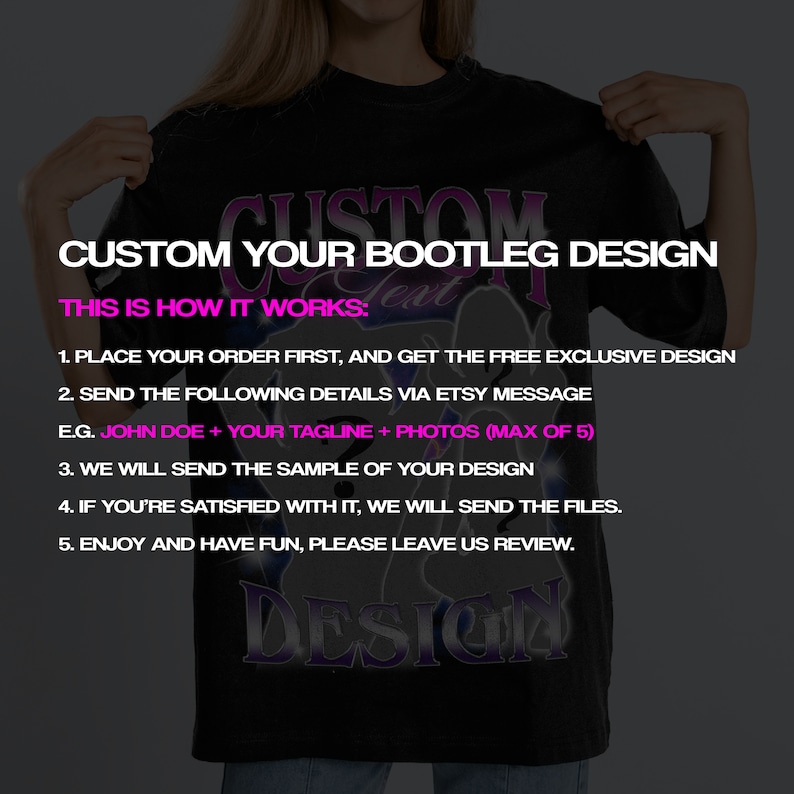 Custom Bootleg Design PNG, Digital Download, Custom Your Own Bootleg ...