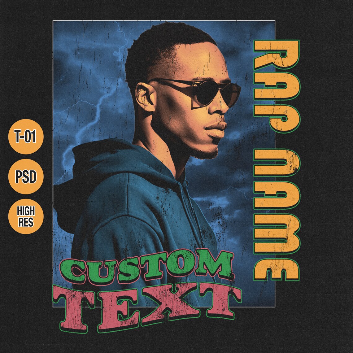 Rap Tee Bootleg Template, Rap Tee T-shirt Design, 90s Bootleg, Vintage ...