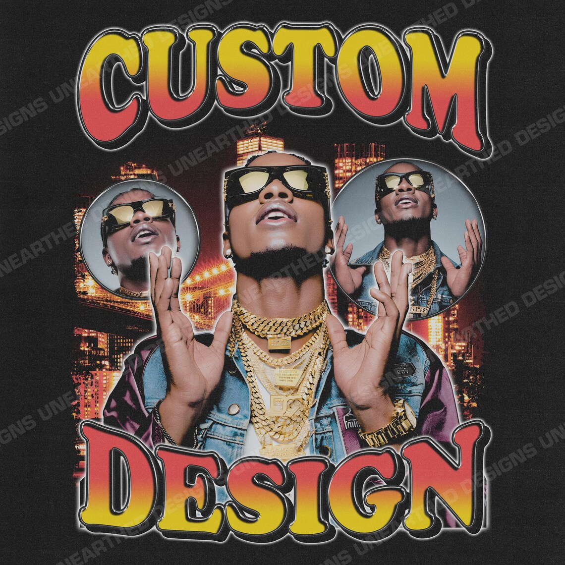 Rap Tee Template, Rap Tee T-shirt Design, 90s Bootleg, Vintage Bootleg ...