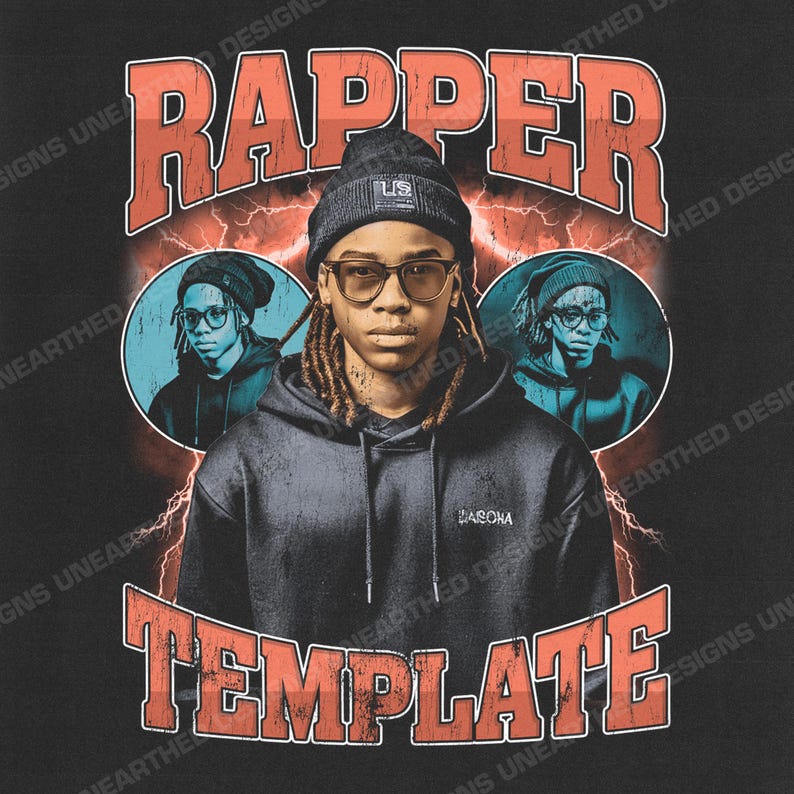 Editable Rap Bootleg Tee, Custom Your Own Bootleg, Custom Rap Bootleg ...