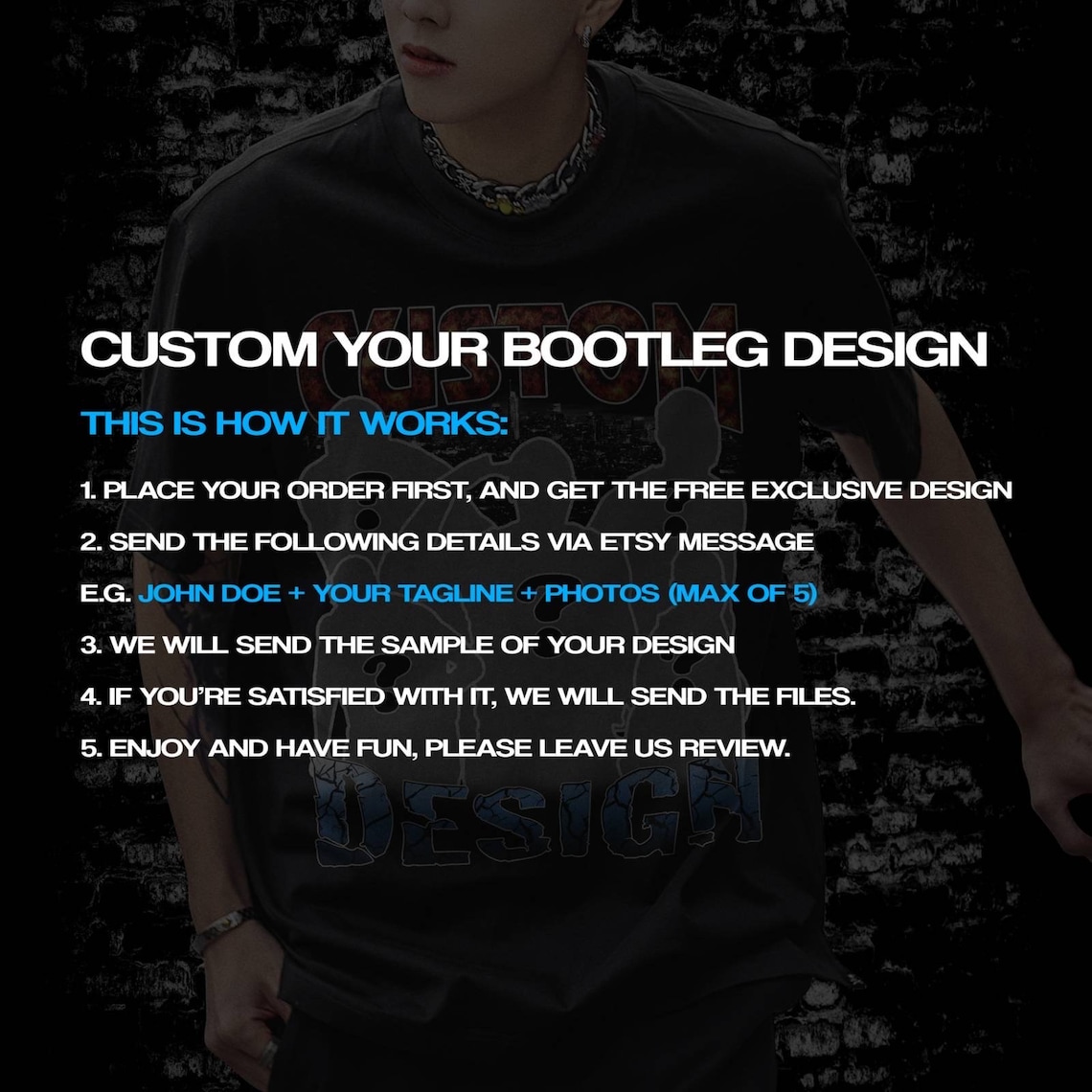 Custom Bootleg Design PNG, Digital Download, Custom Your Own Bootleg ...