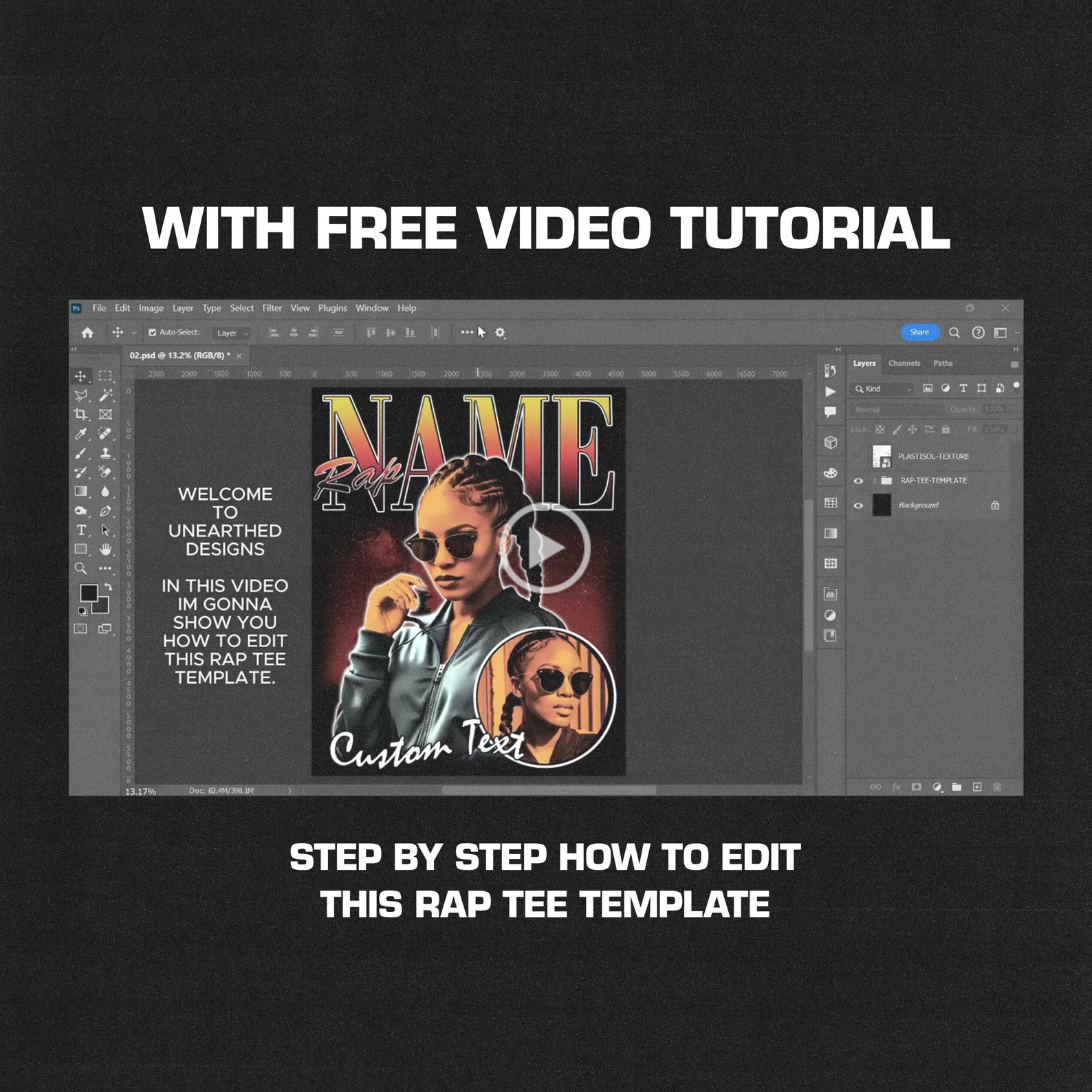 Rap Tee Template, Bootleg Design, 90s Design, Tshirt Design, Graphic ...