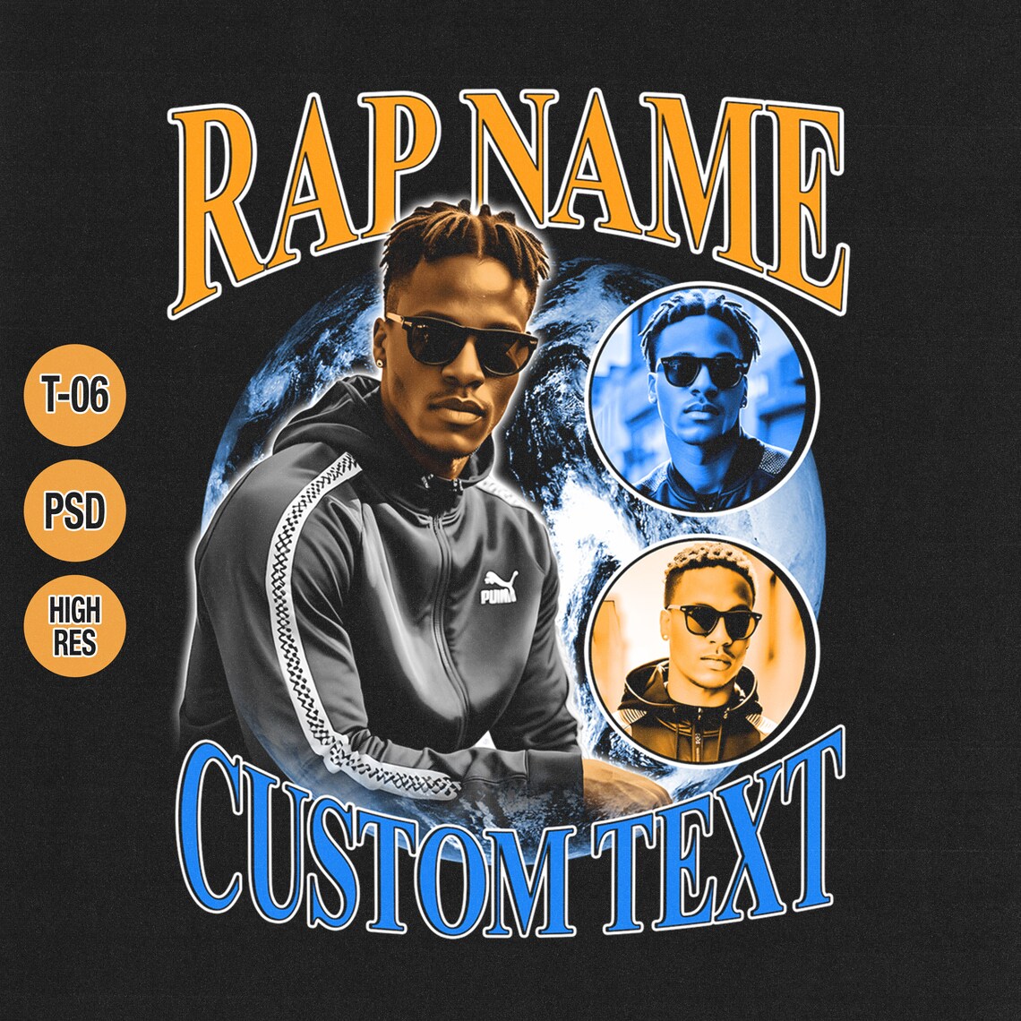 Rap Tee Template, Bootleg Design, 90s Design, Tshirt Design, Graphic ...