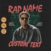 Rap Tee Template, Bootleg Design, 90s Design, Tshirt Design, Graphic ...