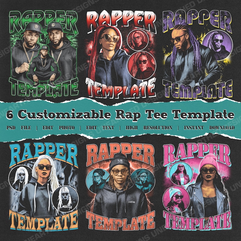 Editable Rap Bootleg Tee, Custom Your Own Bootleg, Custom Rap Bootleg ...