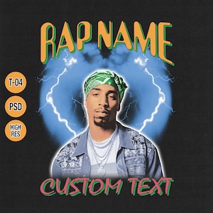 Rap Tee Template, Bootleg Design, 90s Design, Tshirt Design, Graphic ...