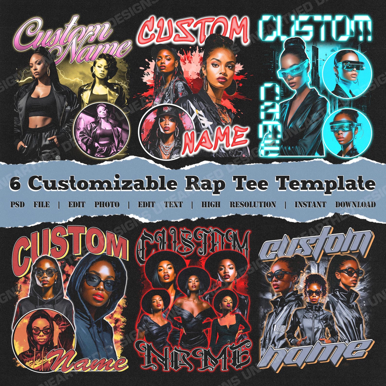 Rap Tee Template, Bootleg Design, 90s Design, Tshirt Design, Graphic ...