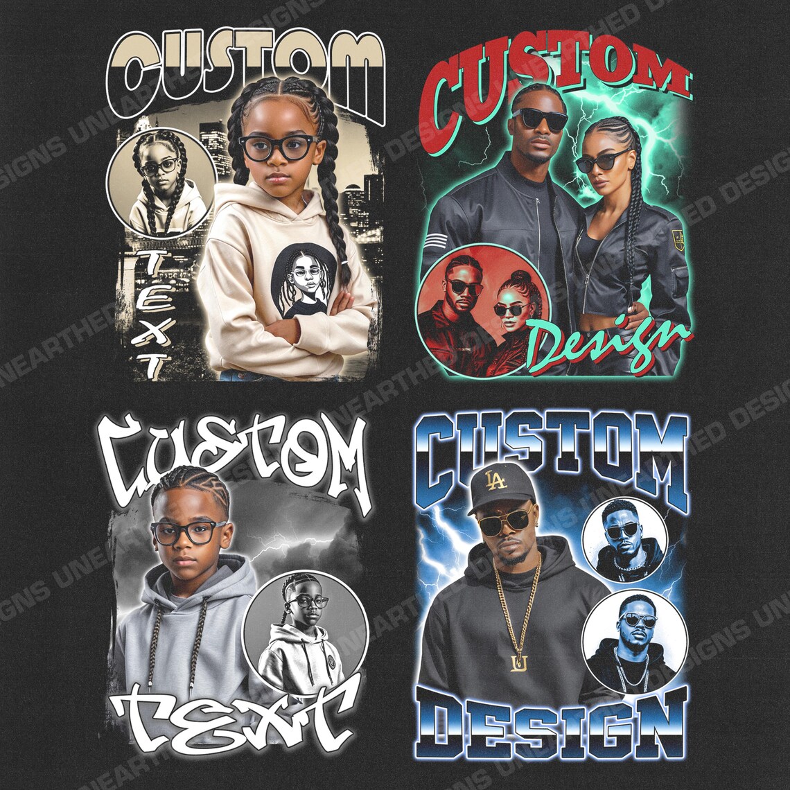 12 Editable Rap Bootleg PSD Template, Custom Rap Tee Template, Custom ...