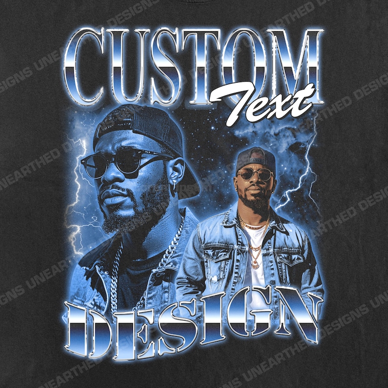 Rap Tee Template, Rap Bootleg Template, Editable Rap Tee, Custom Rap ...