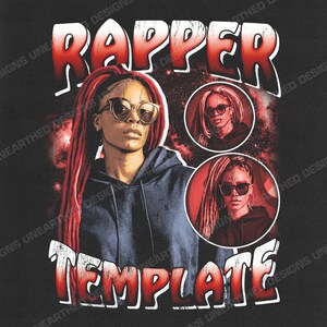 Editable Rap Bootleg Tee, Custom Your Own Bootleg, Custom Rap Bootleg ...