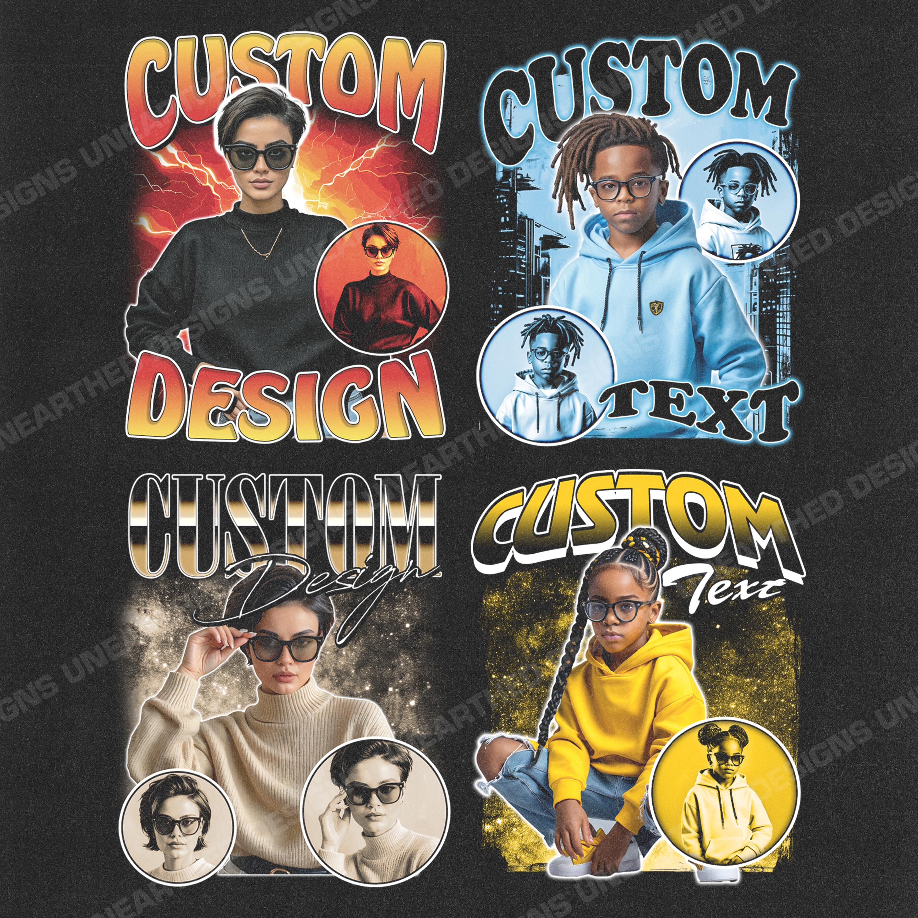 12 Editable Rap Bootleg PSD Template, Custom Rap Tee Template, Custom ...
