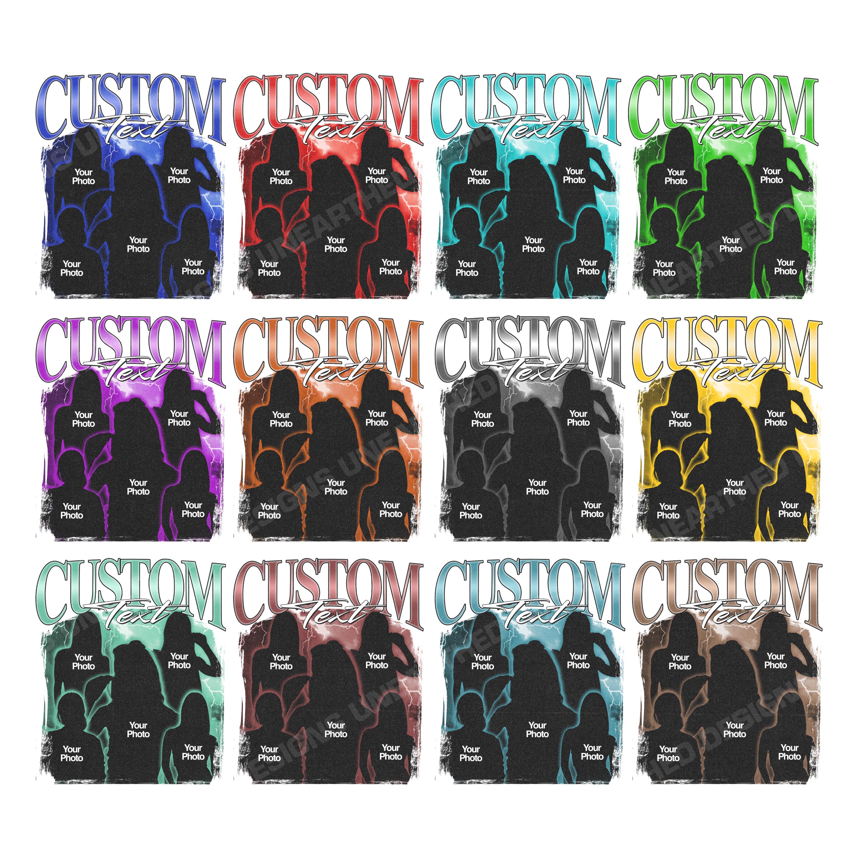 12 Editable Rap Bootleg PSD Template, Custom Rap Tee Template, Custom ...