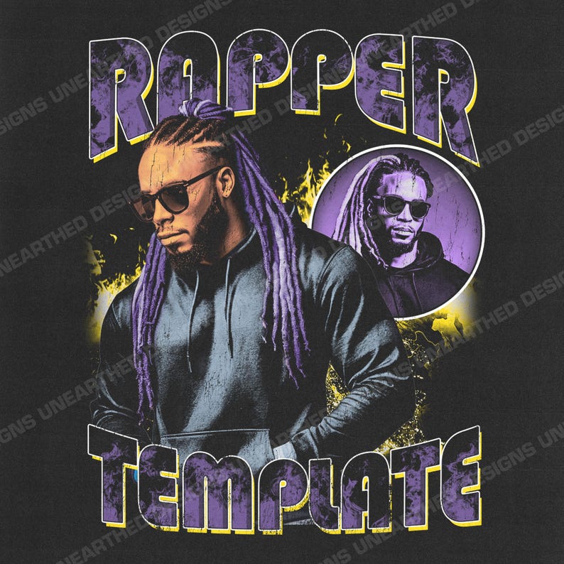 Editable Rap Bootleg Tee, Custom Your Own Bootleg, Custom Rap Bootleg ...