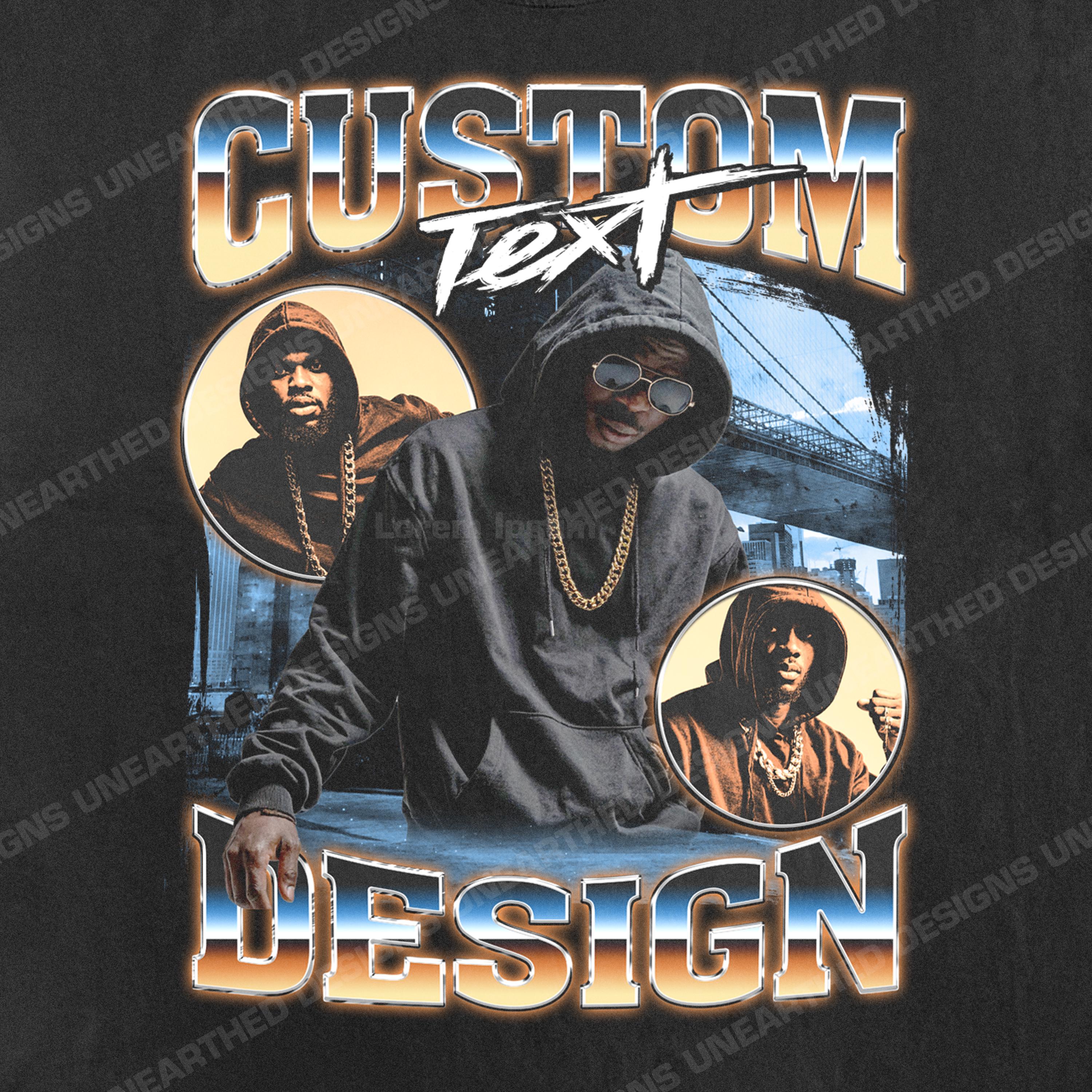 Rap Tee Template, Rap Bootleg Template, Editable Rap Tee, Custom Rap ...