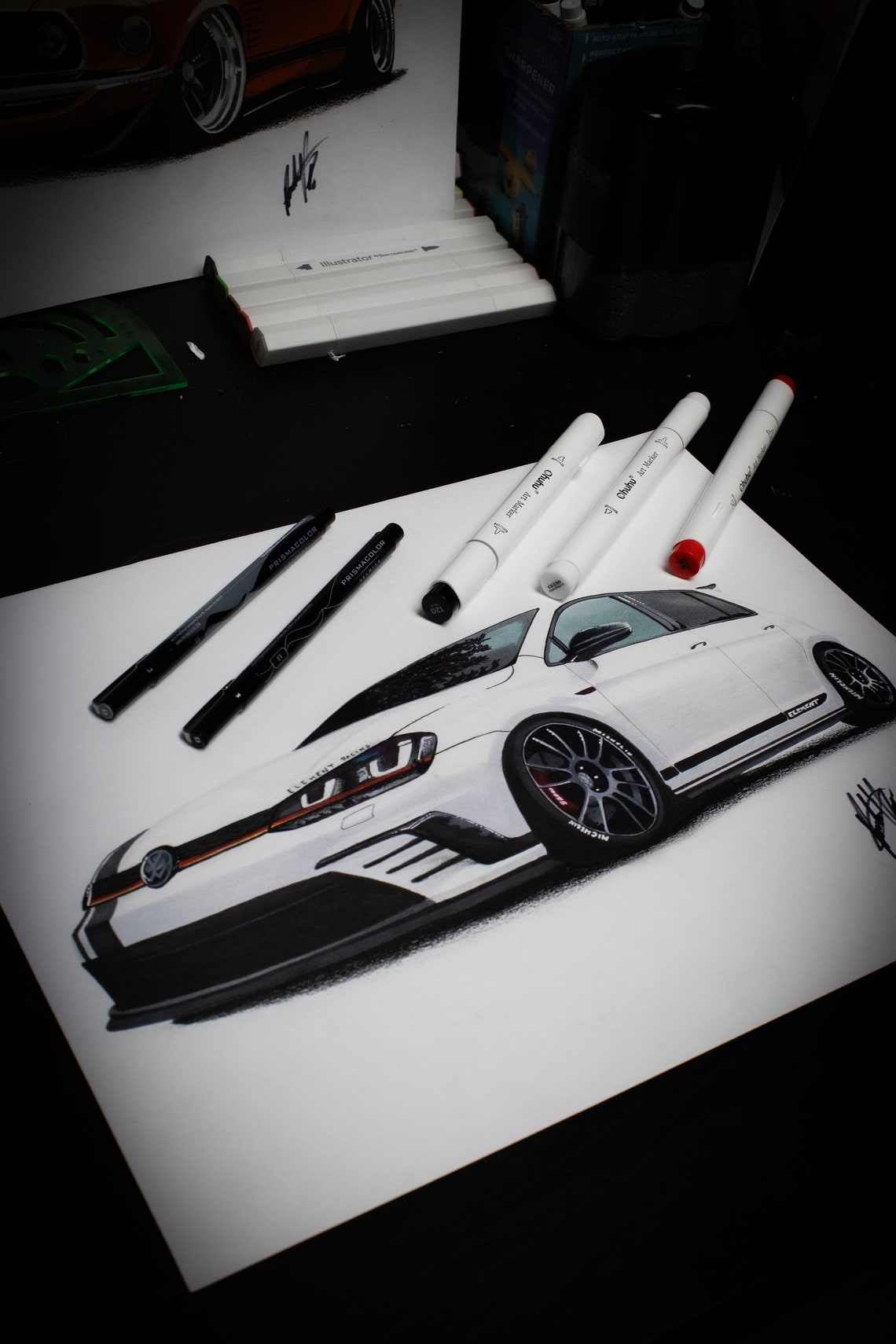 Custom Car Drawing: Hand-drawn Automotive Art - Etsy Canada