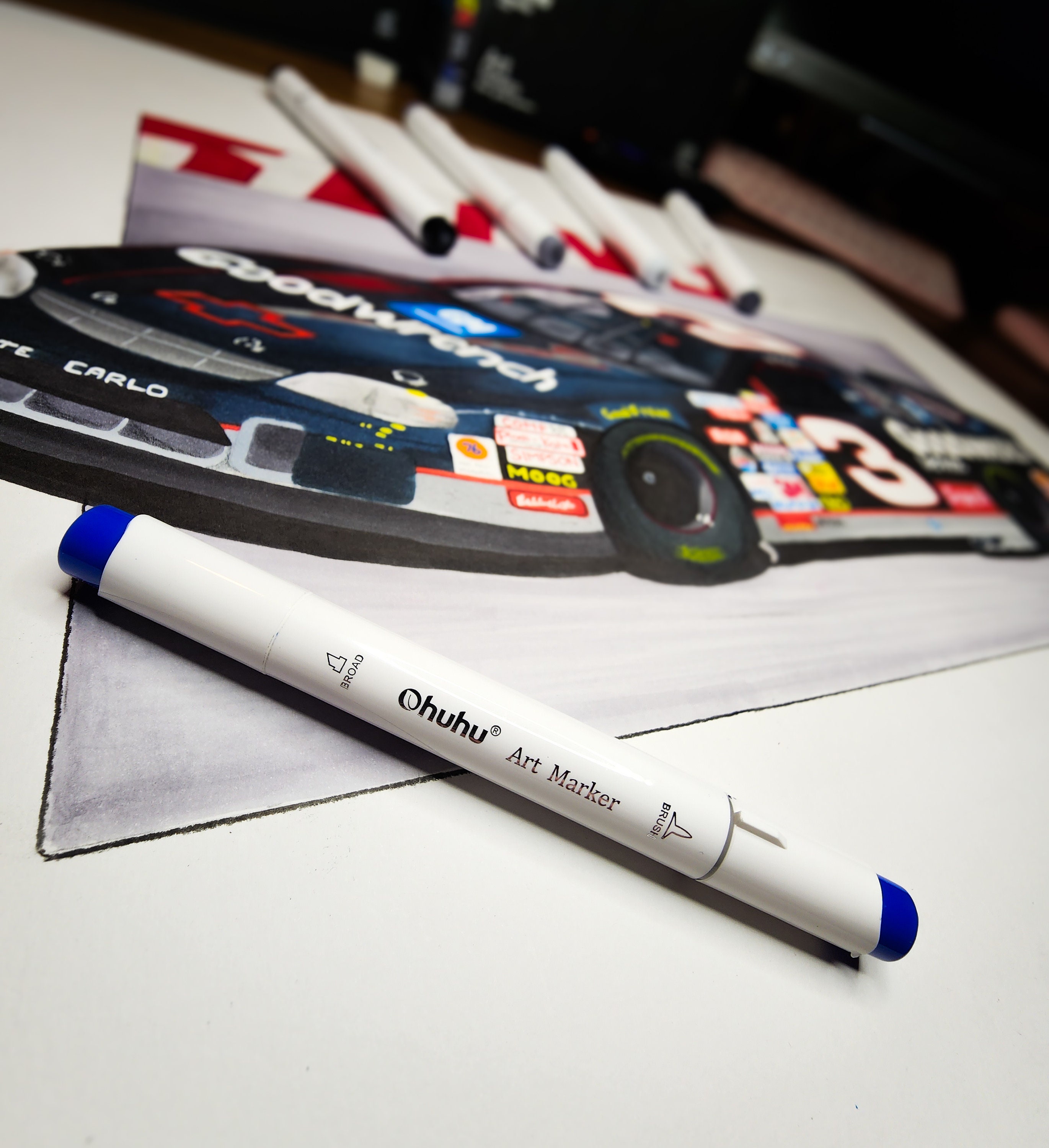 Custom NASCAR / Stock Car/ F1 Drawings - Personalized Car Drawings ...