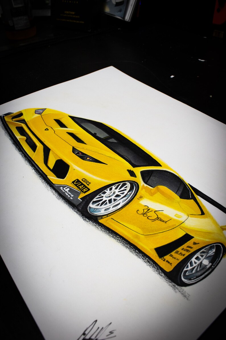 Custom Car Drawing: Hand-drawn Automotive Art - Etsy Canada