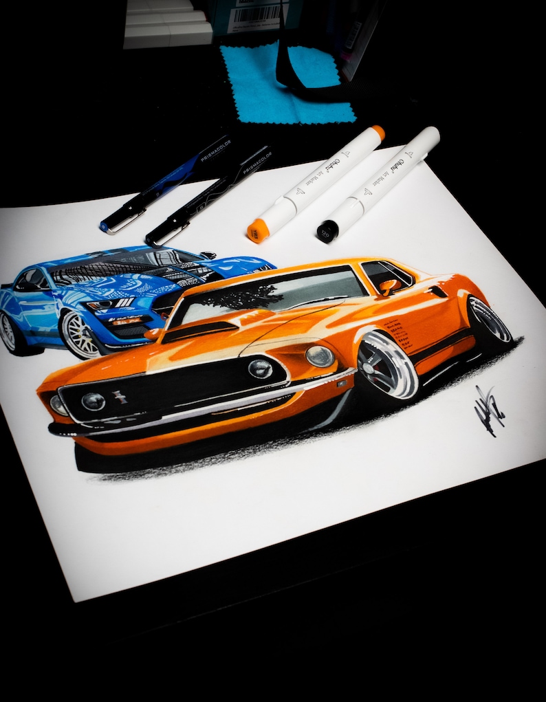 Custom Car Drawing: Hand-drawn Automotive Art - Etsy Canada