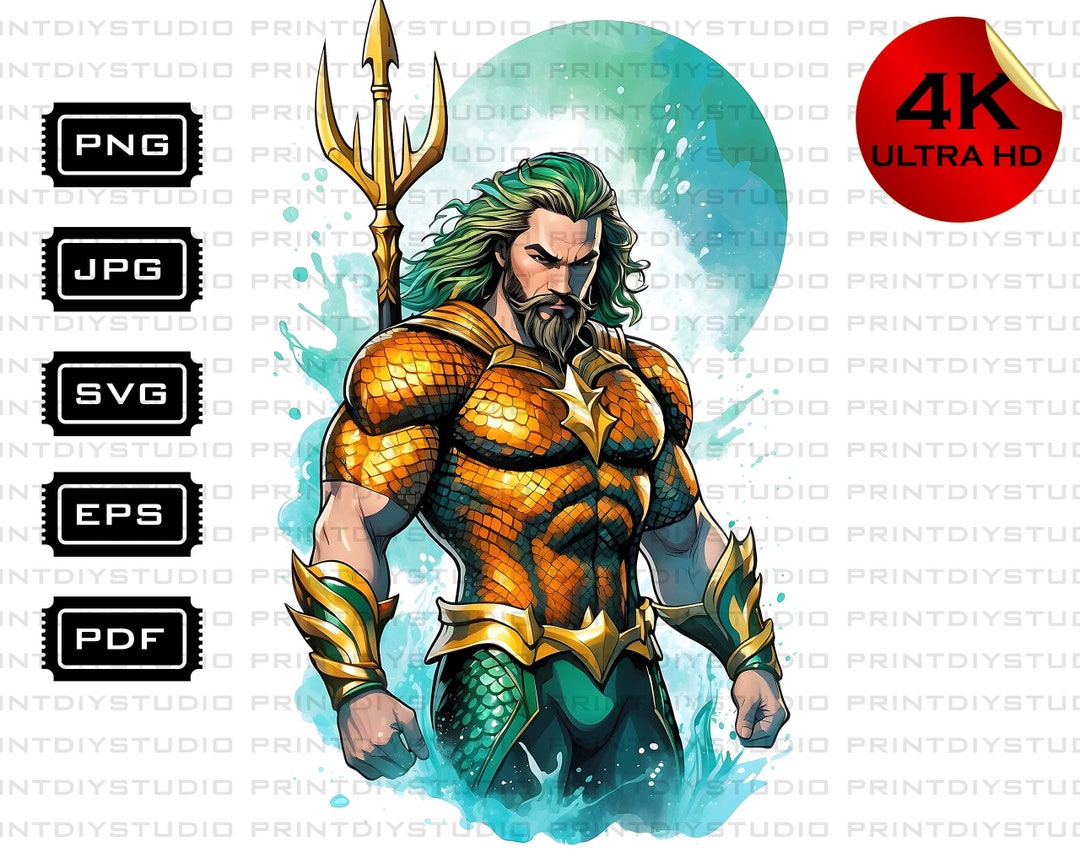 T-shirt Prints digital Product AQUAMAN DESIGN 02 T-shirt Designs DIY ...