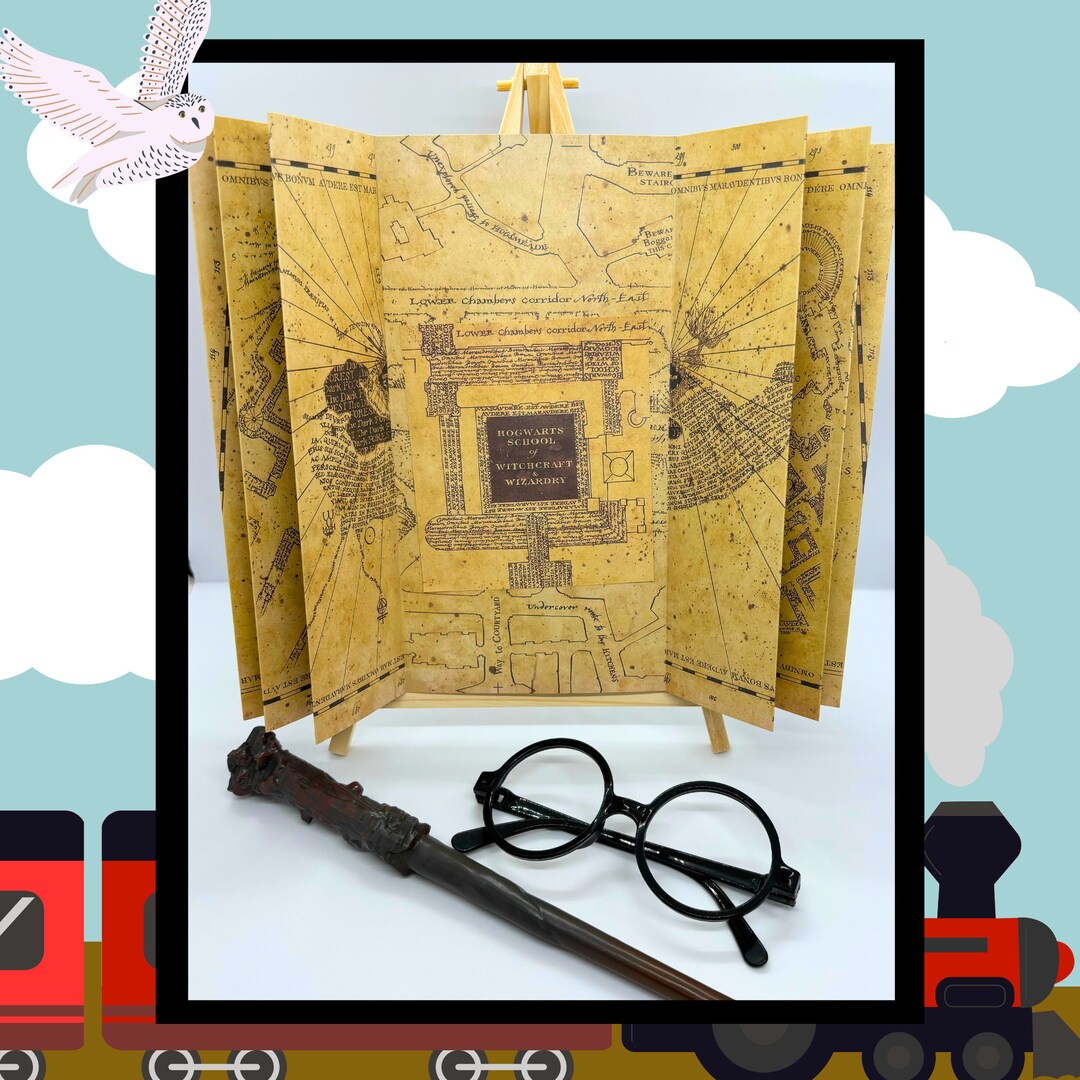 Harry Potter Inspired the Marauders Map Replica Cosplay Movie Prop - Etsy