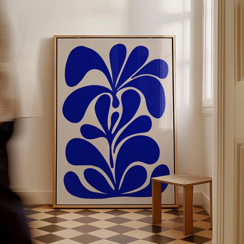 Royal Blue Wall Art - Etsy