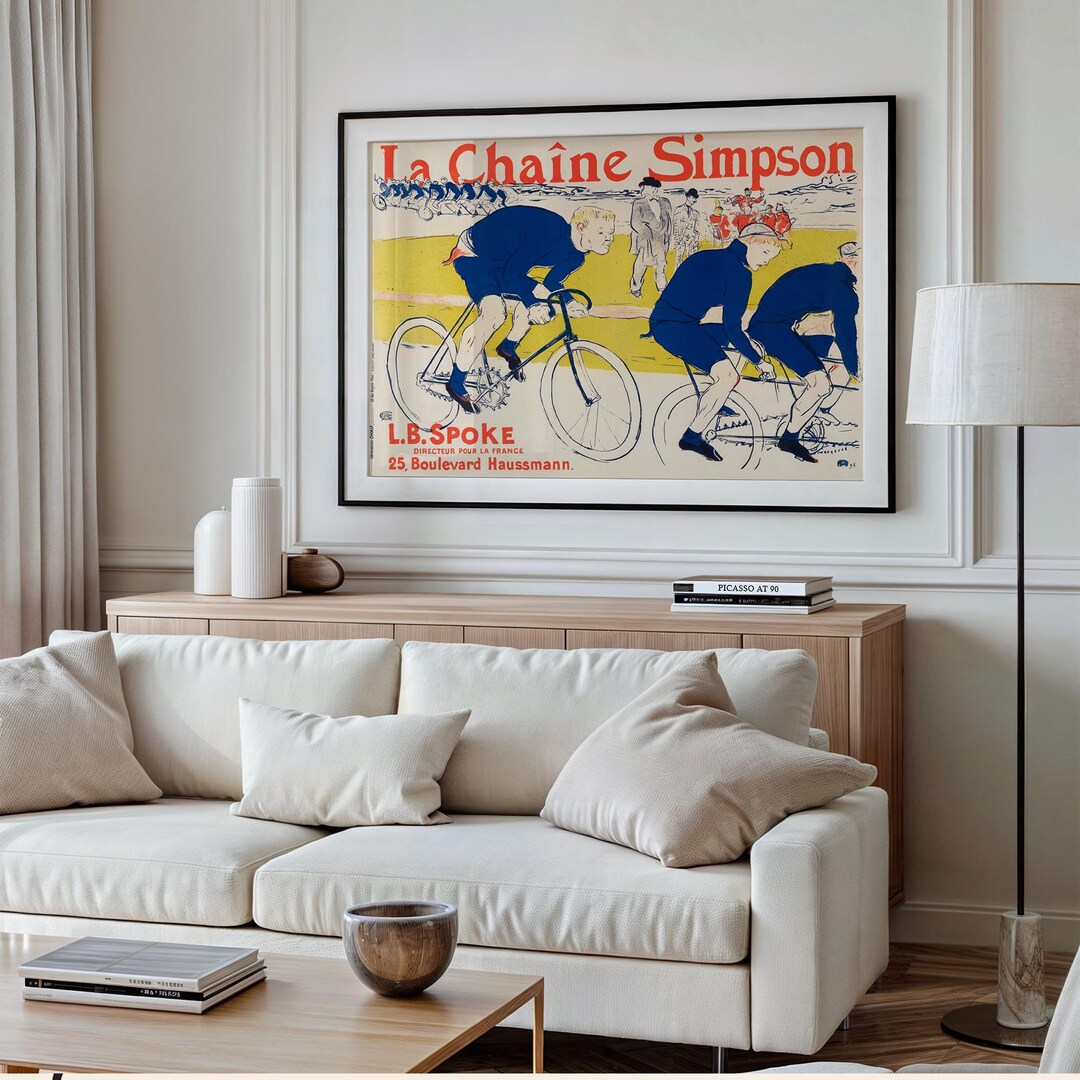 Vintage Cycling Poster, French Bicycle Racing Print - Etsy