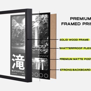 INNK X Fsx.design Japanese Calligraphy Waterfall Poster, Black and ...
