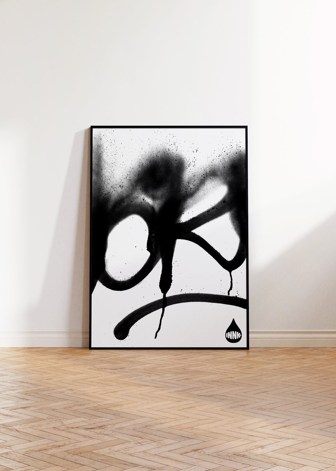INNK Graffiti Tag Street Art Print Minimal Abstract Spray Paint NYC Hip ...