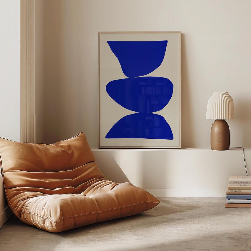 Royal Blue Wall Art - Etsy