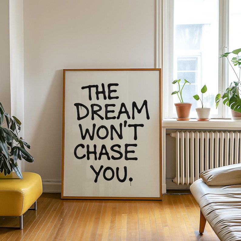 Motivational Quote Print, Graffiti Print, Typography Wall Art for Home ...
