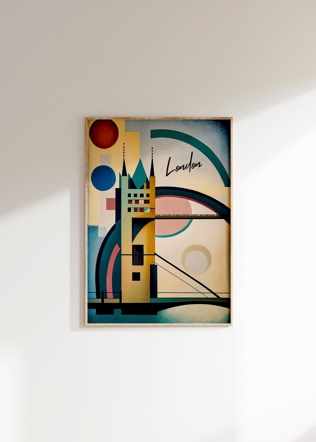 London Kandinsky Style Travel Poster | City Wall Art Print | Traveller ...
