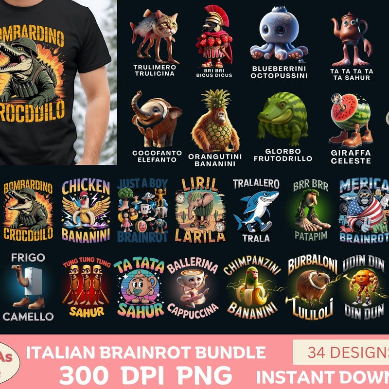 Italian Brainrot Png - Etsy