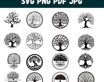 Tree of Life Svg, Tree of Life Bundle Svg, Digital Files, Digital ...