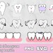 Tooth SVG Bundle, Tooth Monogram SVG, Tooth Cut File for Cricut and ...