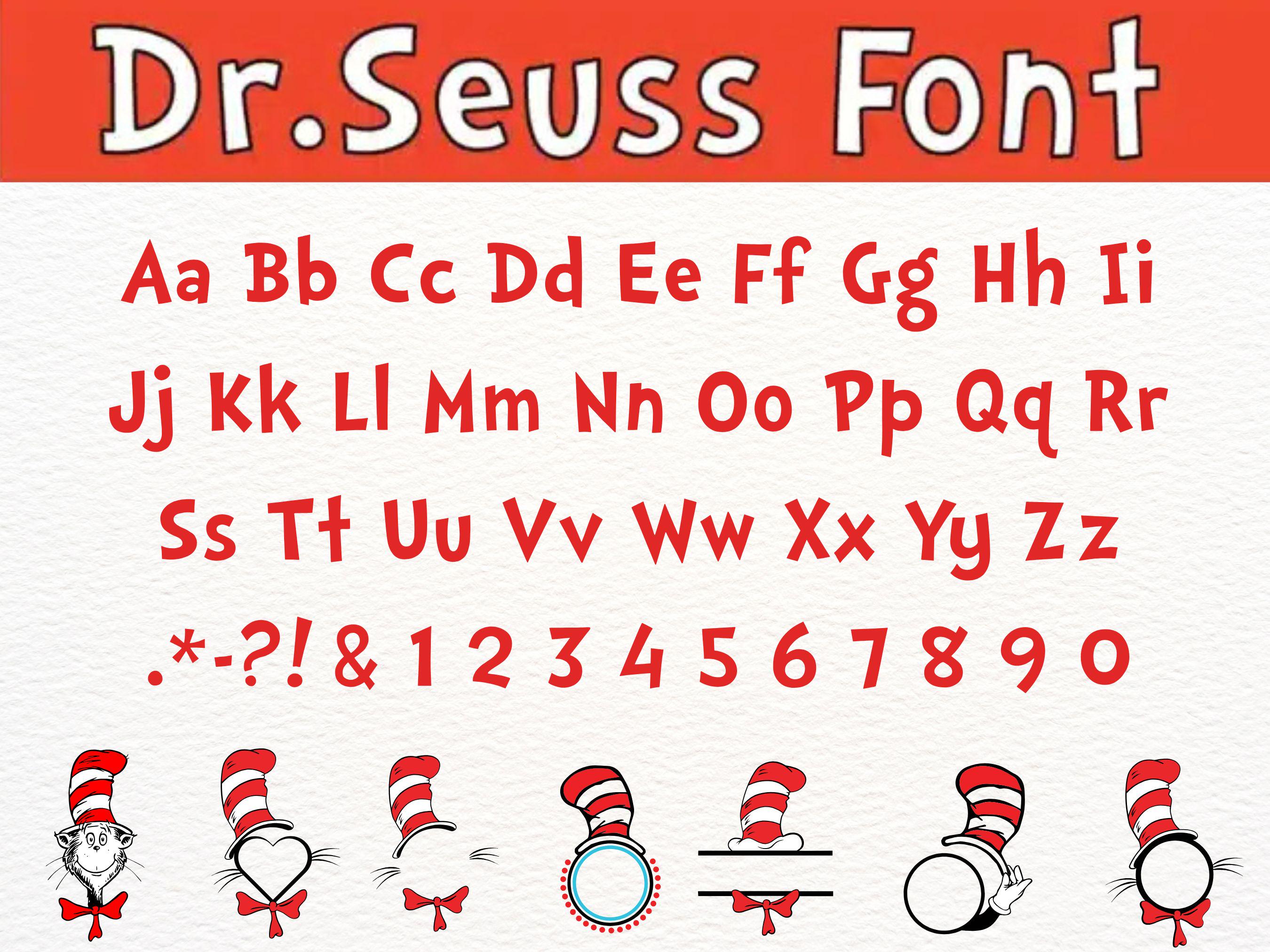 Dr. Seuss Alphabet FONT SVG | Dr. Seuss Day, Dr. Seuss Alphabet ...