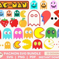 Pacman Ghost Eyes - Etsy