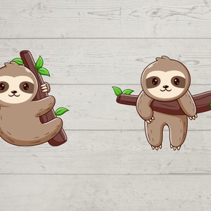 Sloth SVG, Cute Sloth SVG, Hanging Sloth , Sloth Clipart, Baby Sloth ...