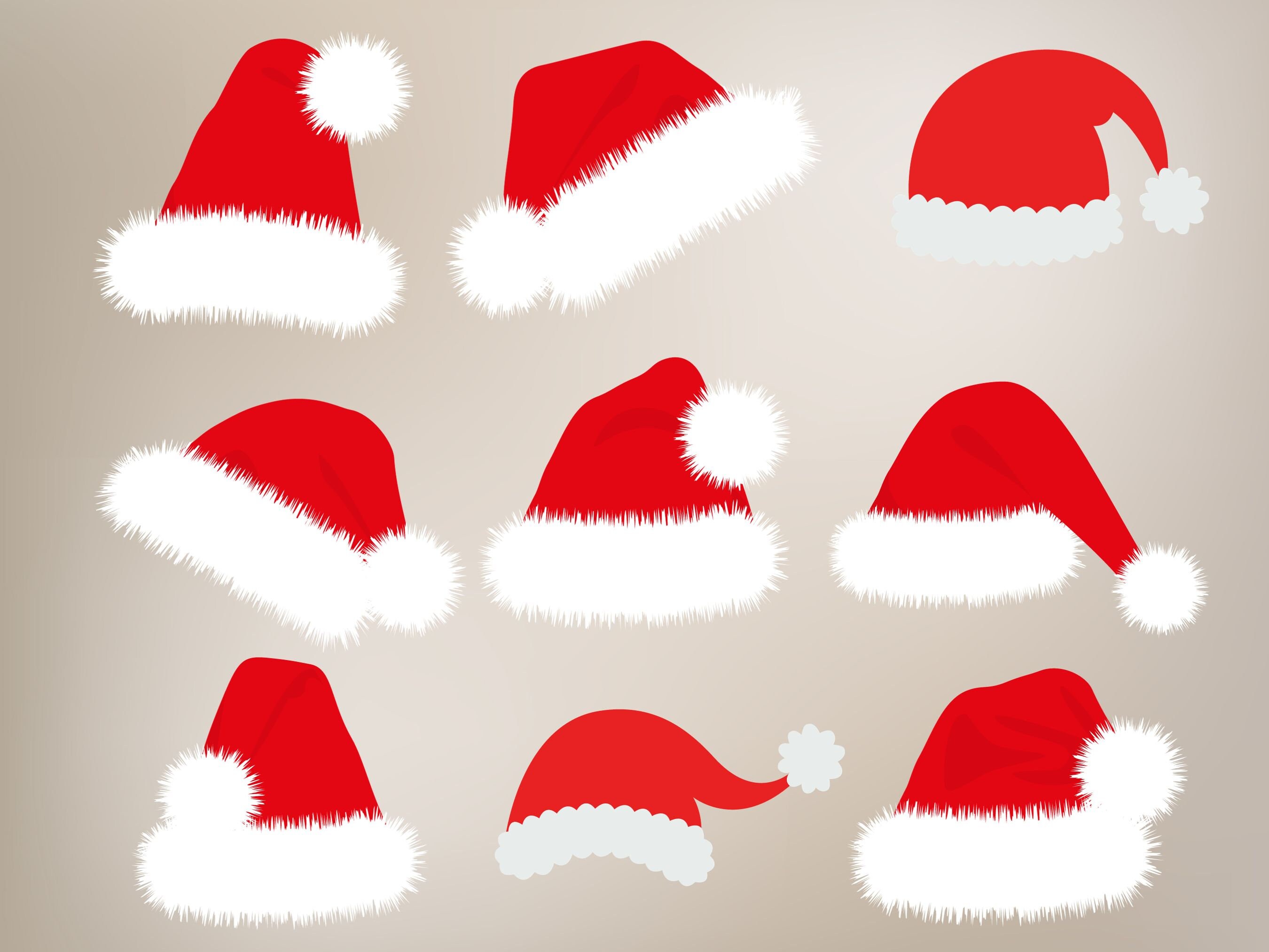 Santa Hat Svg, Christmas Hat Svg, Elf Hat Svg, Christmas Hat Svg File ...