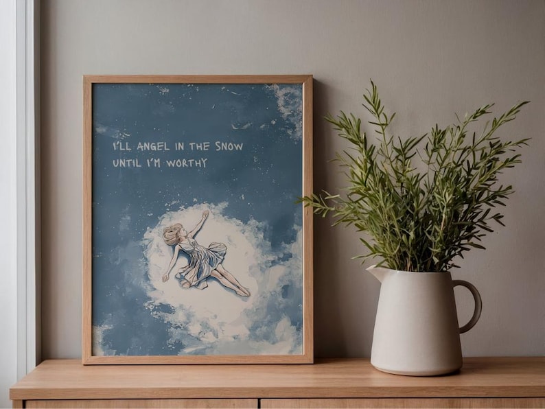 Reneé Rapp “snow Angel” Inspired Poster – Moody Winter Wall Art, Lyric ...