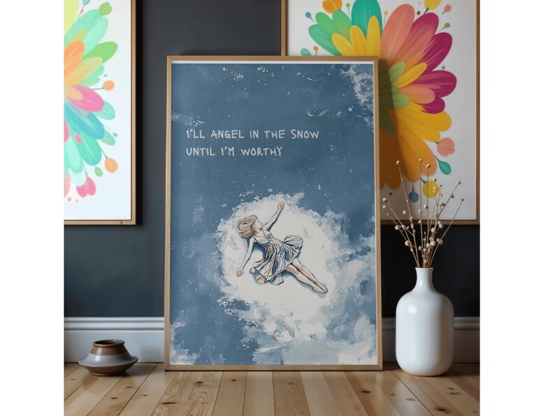 Reneé Rapp “snow Angel” Inspired Poster – Moody Winter Wall Art, Lyric ...