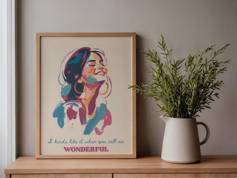 Olivia Dean “man I Need” Inspired Poster – Joyful Portrait Wall Art ...