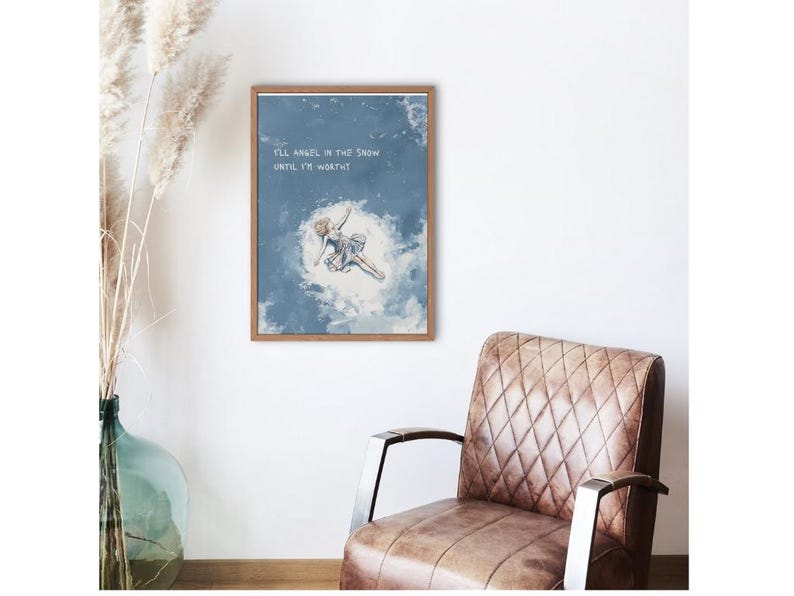 Reneé Rapp “snow Angel” Inspired Poster – Moody Winter Wall Art, Lyric ...