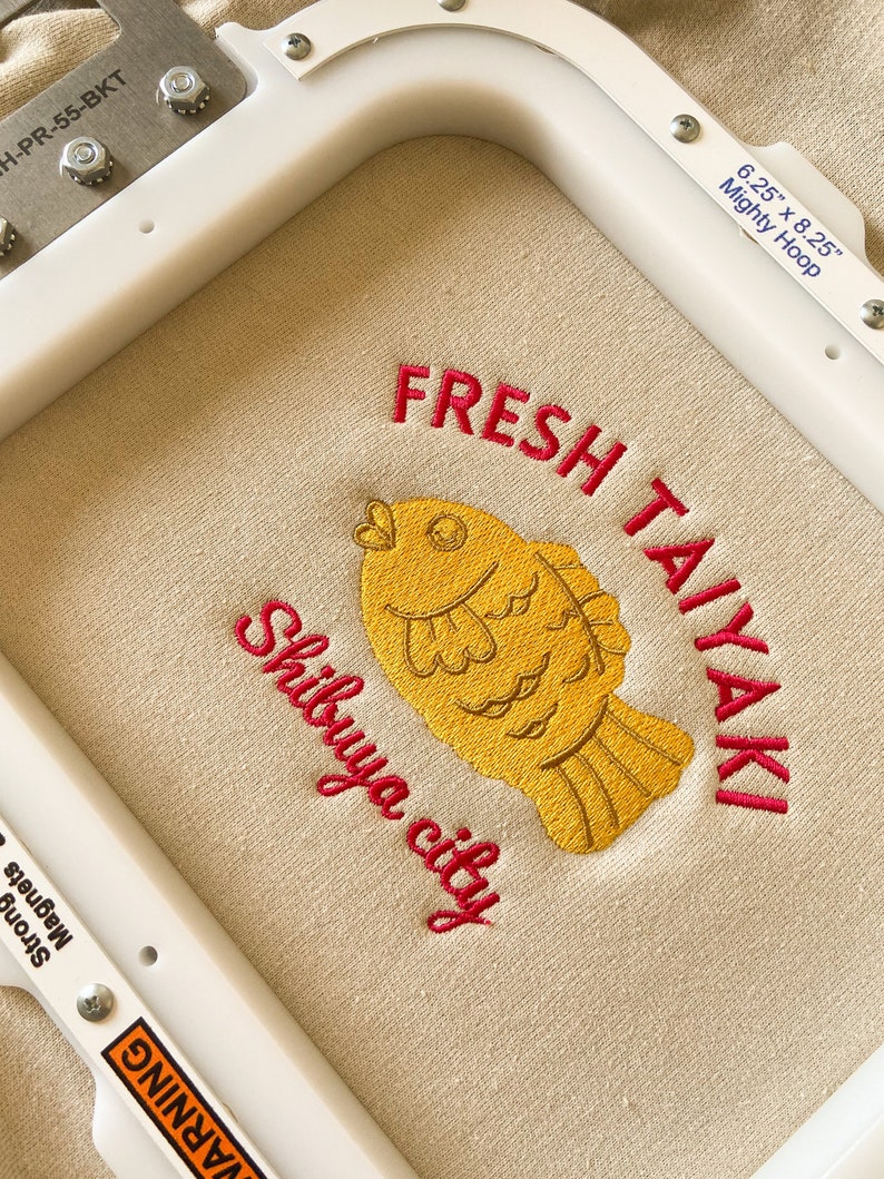 Fresh Taiyaki Japanese Machine Embroidery File Instant Download - Etsy