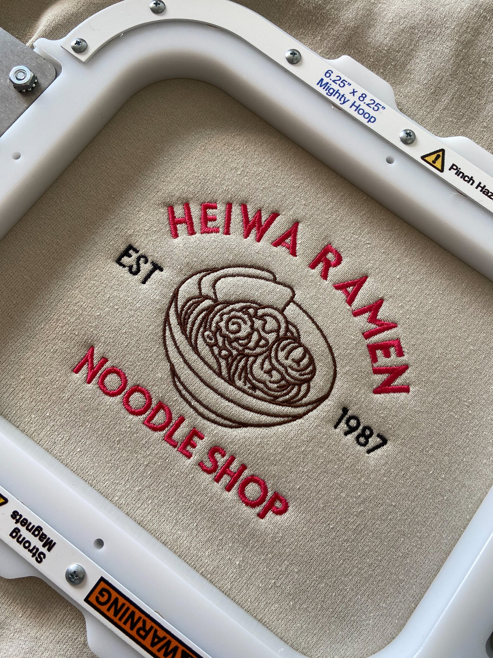 Ramen Noodle Shop Machine Embroidery File Instant Download - Etsy