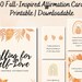 Fall Affirmation Cards, Positive Quotes for Autumn Inspiration ...
