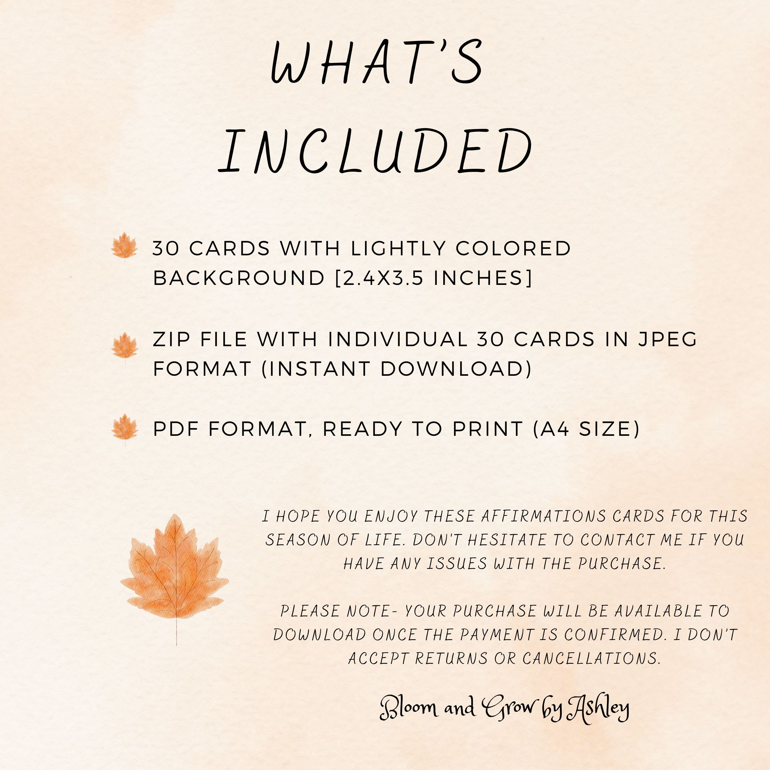 Fall Affirmation Cards, Positive Quotes for Autumn Inspiration ...