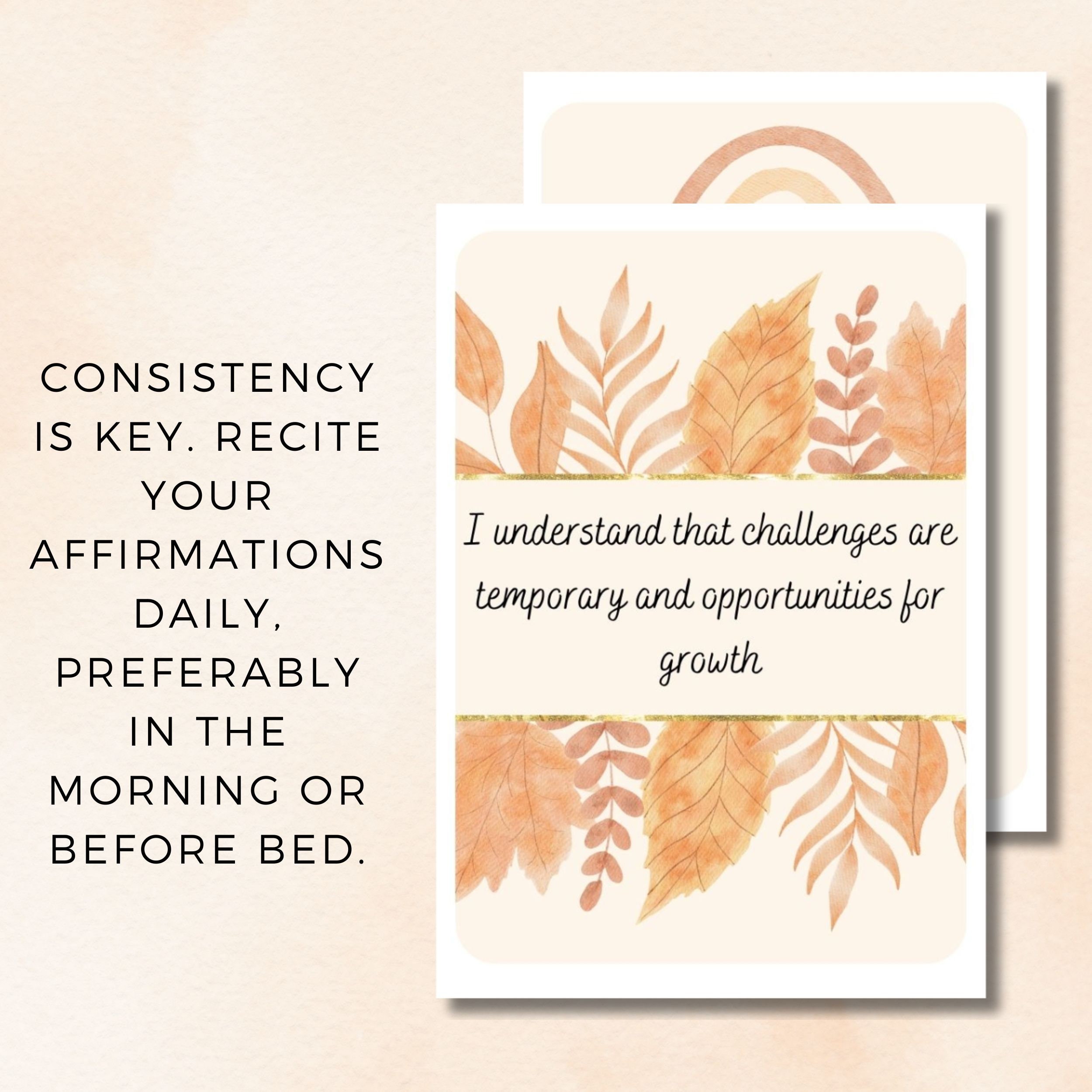Fall Affirmation Cards, Positive Quotes for Autumn Inspiration ...