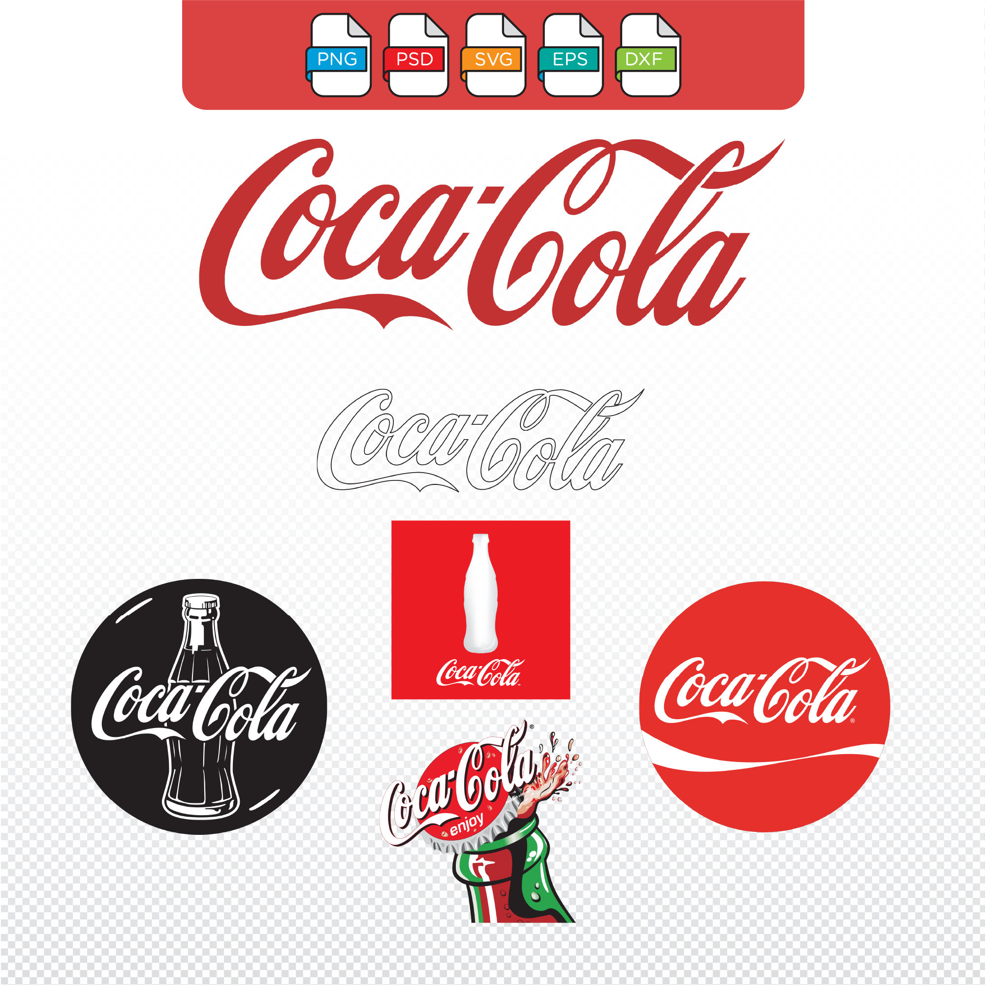 Cocacola Coca Cola Svg Png Dxf Cricut File, Svg Bundle, Sticker, Cricut ...