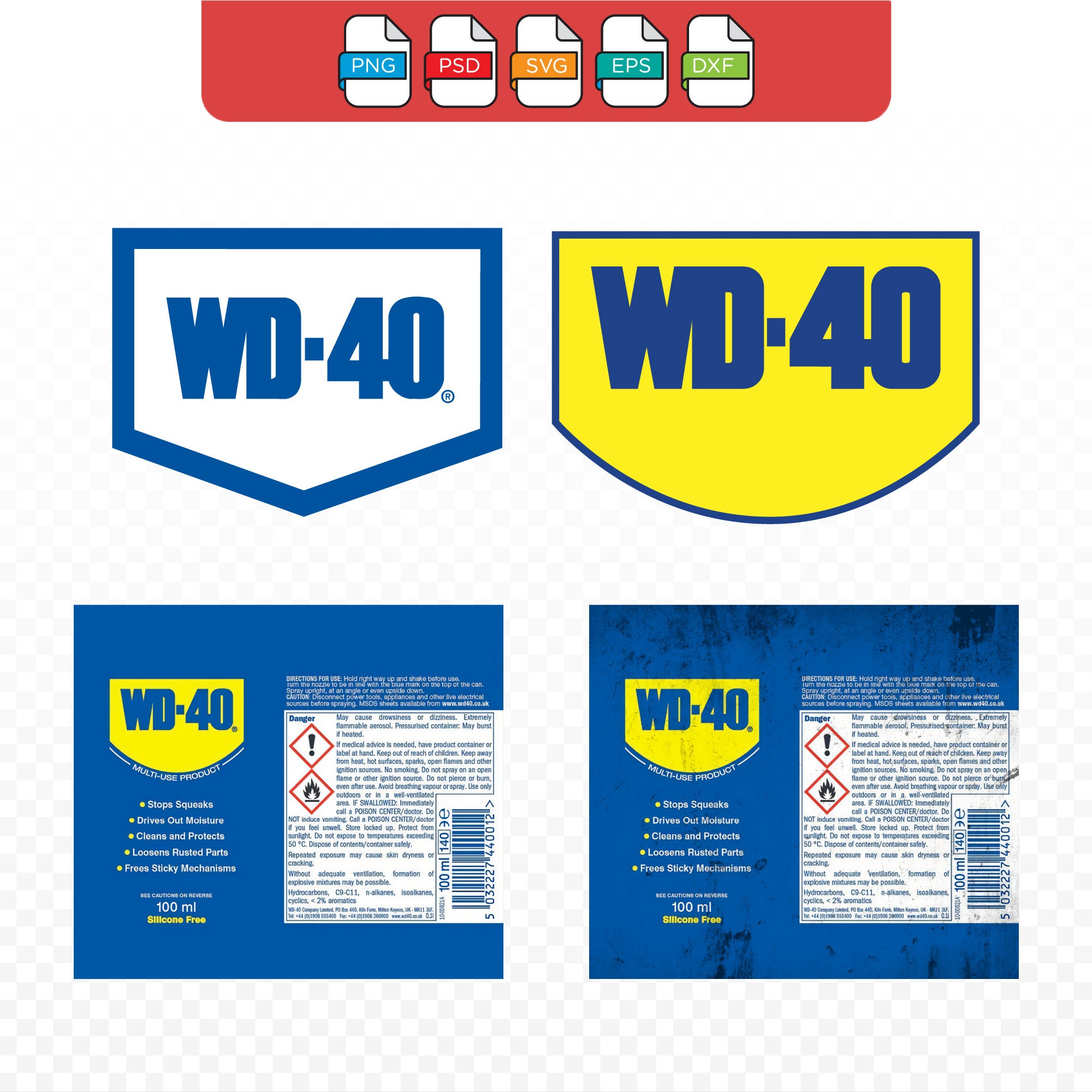 WD40 Svg Png Dxf Cricut File Svg Bundle Sticker Cricut Svg - Etsy